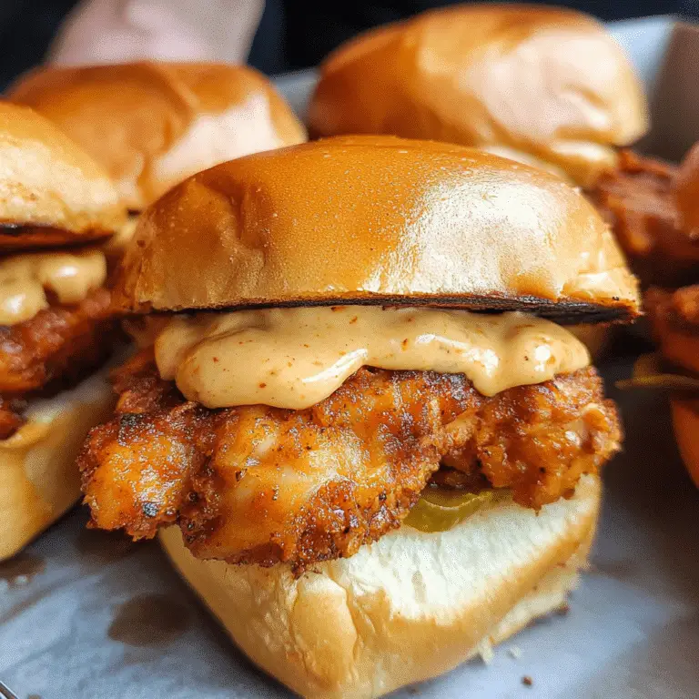 Spicy Chicken Sliders Sandwich
