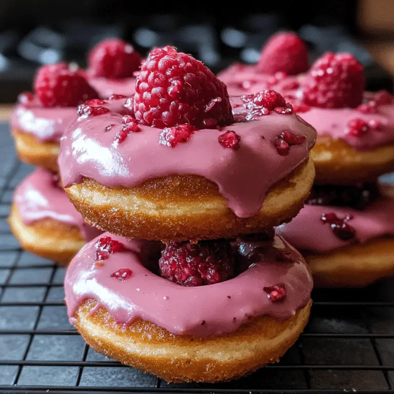 Baked Raspberry Donuts - My Daily Bites