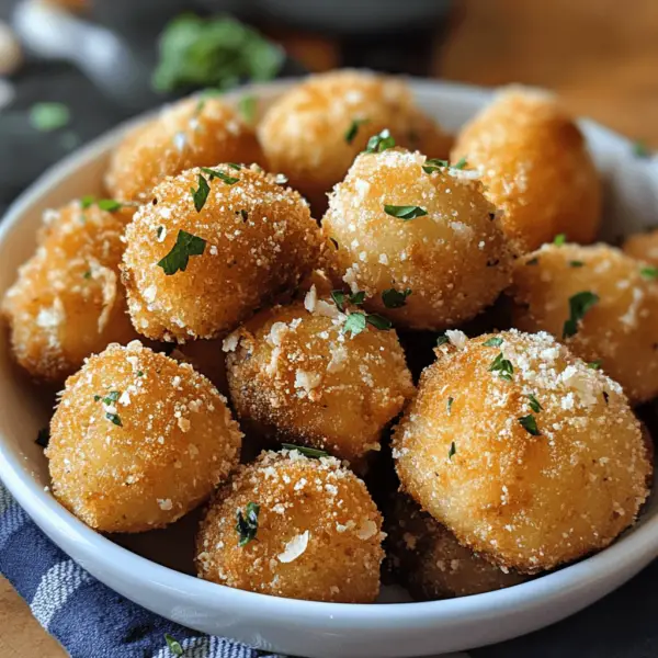 Crispy Parmesan Garlic Potato Balls