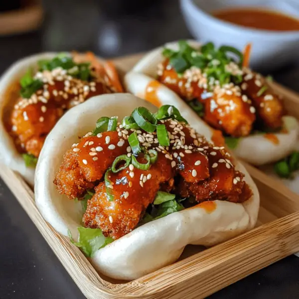 Korean Fried Chicken Bao Buns