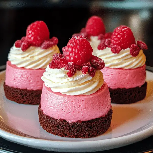Mini Raspberry Mousse Cakes