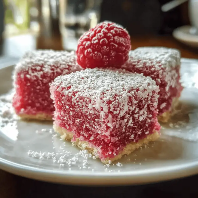 Raspberry Lamingtons