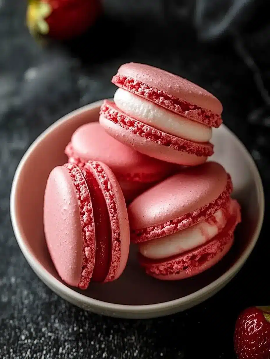 Strawberry Macarons: An Amazing Ultimate Recipe for You - My Daily Bites